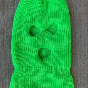 Other | Neon Green Knit Balaclava Ski Mask Women | Poshmark